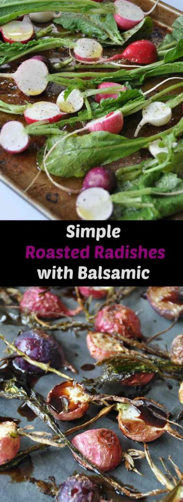 Simple Roasted Radishes with Balsamic - Veganosity